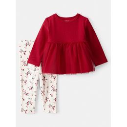 Carter's carter's 2tlg. Outfit in Rot/ Creme - 24% | Gr&ouml;&szlig;e 80 | Baby-langarmshirts