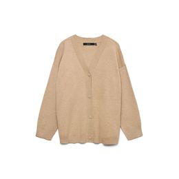 Vero Moda Curve Knit Cardigan 'GOLD ' female Brown size 52/54