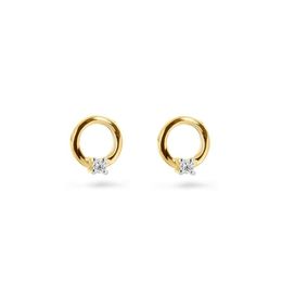 OR Carats Gold-Ohrstecker mit Diamanten - 73% | Schmuck