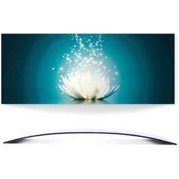 Artland Wandbild »Magie der Lotus-Blume« Blumen 1 Stk. tlg. 3D Optik gebogen Farbe Bild(er): blau
