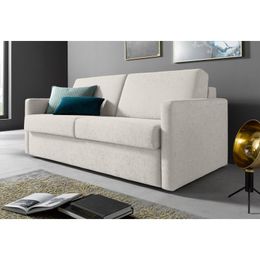 Home Affaire Schlafsofa &raquo;GOLDPOINT 182cm, Dauerschl&auml;fer, Liegefl&auml;che 140/200 cm,&laquo; 3-Sitzer mit Dauerschl&auml;fer-Funktion, Bonell-Federkernmatratze beige 