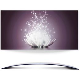 Artland Wandbild »Magie der Lotus-Blume« Blumen 1 Stk. tlg. 3D Optik gebogen Farbe Bild(er): lila