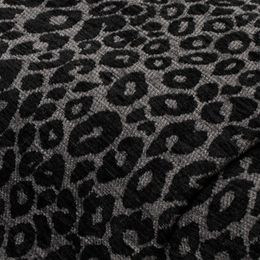 buttinette M&ouml;bel-Jacquard "Leo", grau/schwarz