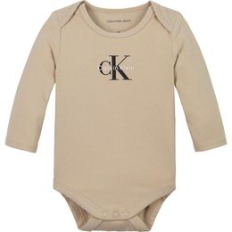 Calvin Klein Jeans Langarmbody »MONOGRAM LS BODY« Ancient Marble 92 - N-Gr N-Gr 92 Langarmbody von Calvin Klein Kids für Babys