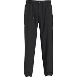 Calvin Klein Jeans Sweathose »BADGE TRIM WOVEN PANT« Ck Black 3XL - N-Gr N-Gr 3XL Hose von Calvin Klein Jeans