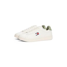 Tommy Jeans Sneaker »ARCHIVE '98«, Freizeitschuh, Streetwear, Halbschuh, Schnürer mit Logoflagge weiß-grün 44 44 Schnürer im Basket-Look mit...