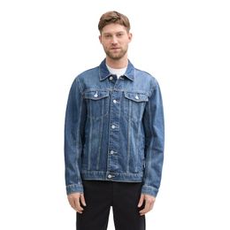 Tom Tailor Jeansjacke ohne Kapuze mit Reverskragen used mid stone blue denim 3XL 3XL Jacke von Tom Tailor