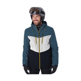 Killtec Skijacke »KSW 45 MN SKI JCKT« Trendige, wasserdichte Skijacke mit abnehmbarer Kapuze und Schneefang stahlblau XL XL Herren Skijacke in...