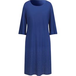 CRÉATION L Damen Jerseykleid mit Glitzersteinen royalblau Größe 50