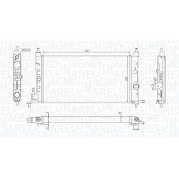 MAGNETI MARELLI K&uuml;hler, Motork&uuml;hlung f&uuml;r VAUXHALL OPEL 90410047 1300149 1300150 350213190400