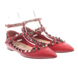 Valentino Halbschuhe Damen Gr&ouml;&szlig;e 35 Second Hand rot