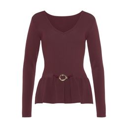Lascana Pullover Damen Gr&ouml;&szlig;e XS/S bordeaux