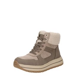 Tom Tailor Schn&uuml;rstiefelette Damen Gr&ouml;&szlig;e 36 hellbeige / dunkelbeige / braun Winterschuhe
