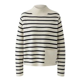 Oui Pullover Damen Gr&ouml;&szlig;e S schwarz / offwhite