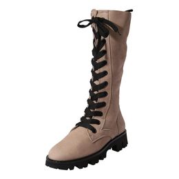 Paul Green Stiefel 'Grained' Damen Gr&ouml;&szlig;e 37 camel / schwarz Winterschuhe