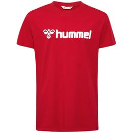 Hummel T-Shirt 'Go 2.0' Jungen Gr&ouml;&szlig;e 116 cranberry / wei&szlig;