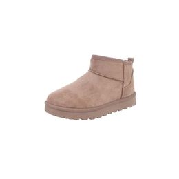 Ital-Design Boots Damen Gr&ouml;&szlig;e 38 hellbraun Winterschuhe