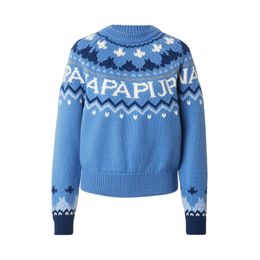 Napapijri Pullover 'FIAMES' Damen Gr&ouml;&szlig;e L blau / dunkelblau / grau / wei&szlig;