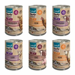 ZooRoyal Charlys Naturkost Mixpaket Hunde-Nassfutter getreidefrei 6x400g