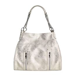 Bershka Crossbody Bag female Silver size One Size