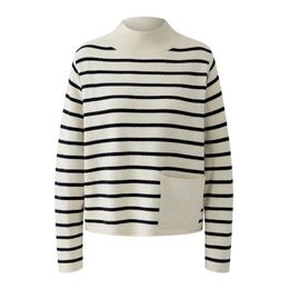 Oui Pullover Damen Gr&ouml;&szlig;e XXL schwarz / offwhite