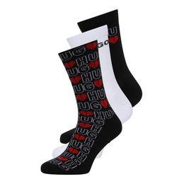 Hugo Socken 'VALENTINE' Herren Gr&ouml;&szlig;e 43/46 feuerrot / schwarz / wei&szlig;