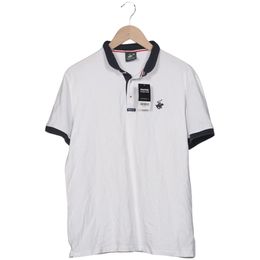Beverly Hills Polo Club Poloshirt Herren Größe XXL Second Hand weiß