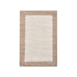 Beliani Badematte KABRI in Beige/Braun - (W) 60 x (L) 90 cm | Gr.: onesize