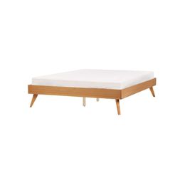 Beliani Doppelbett BERRIC in Braun - (W) 148 x (H) 38 x (L) 202 cm | Gr.: onesize