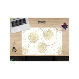 cover-your-desk.de Schreibtischunterlage &ndash; &ldquo;Goldene Pusteblume&ldquo; (L)60 x (B)40 | Gr.: onesize