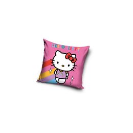 Hello Kitty Kissenbezug 40x40cm &ndash; Rainbow Samt Deko | Gr.: onesize