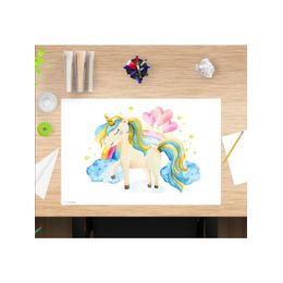cover-your-desk.de Schreibtischunterlage &ndash; &ldquo;Einhorn in den Wolken&ldquo; (L)60 x (B)40 | Gr.: onesize