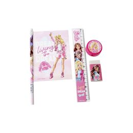 Barbie Schreibset 5-teilig Paints Schule M&auml;dchen Mattel | Gr.: onesize
