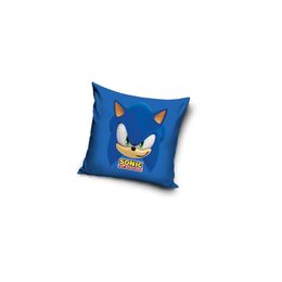 Sonic Kissenbezug 40x40cm – Blue Blur Velours Design | Gr.: onesize
