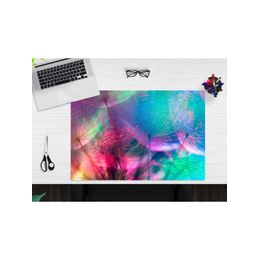 cover-your-desk.de Schreibtischunterlage &ndash; &ldquo;Pusteblume im bunten Farbspiel&ldquo; (L)60 x (B)40 | Gr.: onesize