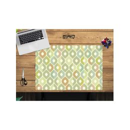 cover-your-desk.de Schreibtischunterlage &ndash; &ldquo;Muster in oliv-gr&uuml;n&ldquo; (L)60 x (B)40 | Gr.: onesize