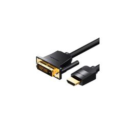 Wisam Kabel HDMI oder DVI (24+1) - HDMI-Kabel 1m, 4K 60Hz/ 1080P 60Hz - Schwarz | Gr.: onesize