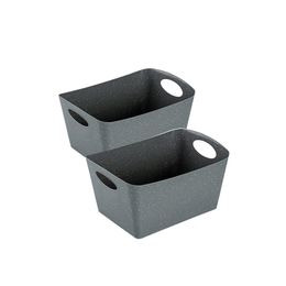 Koziol BOXXX M - Aufbewahrungsbox 3,5l Set in recycled ash grey | Gr.: onesize