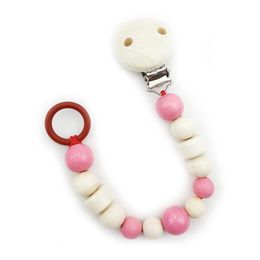 Hess Holzspielzeug Schnullerkette in Soft/Rosa | Gr.: onesize