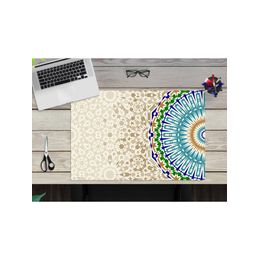 cover-your-desk.de Schreibtischunterlage &ndash; &ldquo;Farbiges Mosaik&ldquo; (L)60 x (B)40 | Gr.: onesize