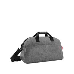 Reisenthel travelling overnighter - Reisetasche 60 cm (herringbone dark blue) in twist silver | Gr.: onesize