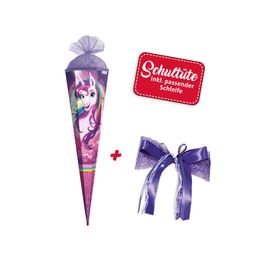 Roth Set Schult&uuml;te gro&szlig; Einhornportrait 85 cm mit Schleife in Bunt | Gr.: onesize