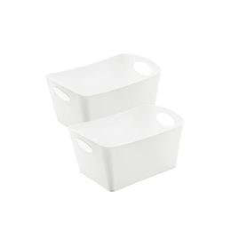 Koziol BOXXX M - Aufbewahrungsbox 3,5l Set in recycled white | Gr.: onesize