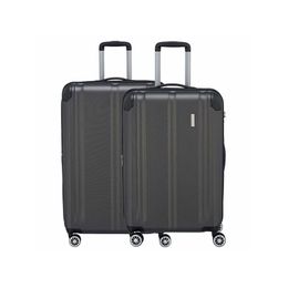 Travelite City - 4-Rollen Trolley Set 2tlg. (anthrazit) in anthrazit | Gr.: onesize