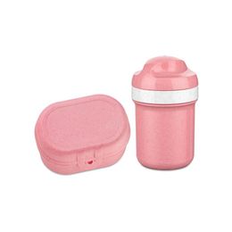 Koziol PASCAL MINI + OASE MINI - Lunchbox + Trinkflasche 200ml Set in organic strawberr | Gr.: onesize