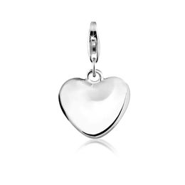 NENALINA Charm 925 Sterling Silber Herz in Silber | Gr.: onesize