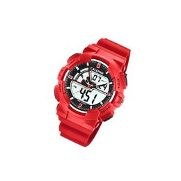 Analog/Digital-Armbanduhr Calypso Digital rot extra gro&szlig; (ca. 47mm) | Gr.: onesize