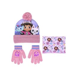 Cerda 3-tlg. Winter Mütze Set: Gabby ́s Dollhouse in Lila | Gr.: onesize