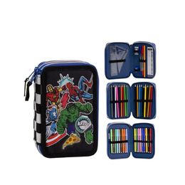 Marvel Avengers Avengers Federmappe gef&uuml;llt Schuletui & Stiftebox mit Zubeh&ouml;r | Gr.: onesize