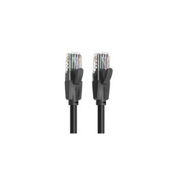 Wisam Netzwerkkabel RJ45 LAN-Kabel , UTP, Cat.6a 1.5m Schwarz | Gr.: onesize
